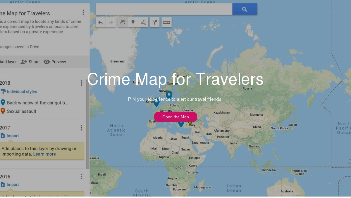 Crime Map for Travelers - What & How