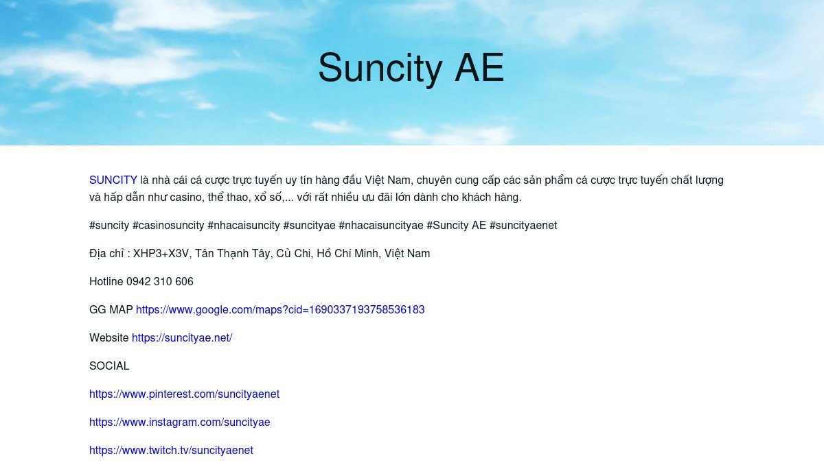 Suncity AE