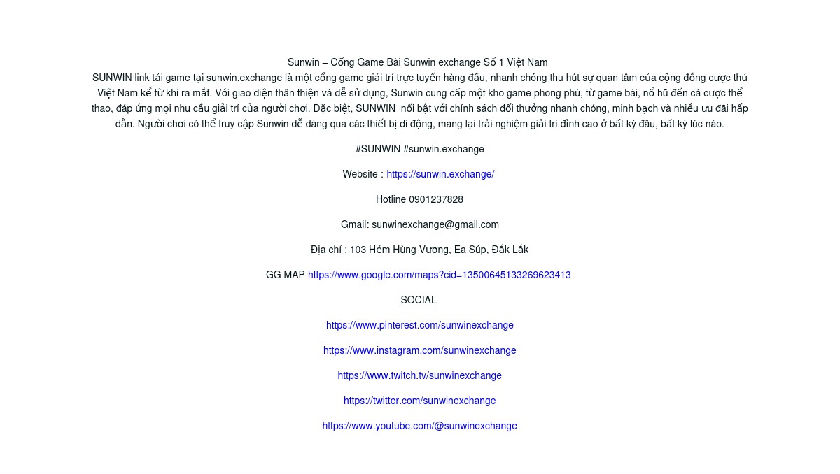 Sunwin – Cổng Game Bài Sunwin exchange Số 1 Việt Nam